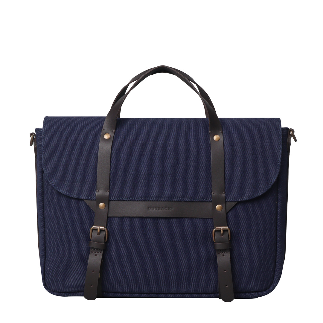 Oslo Canvas Briefcase: Vintage Style Meets Modern Function – Outback